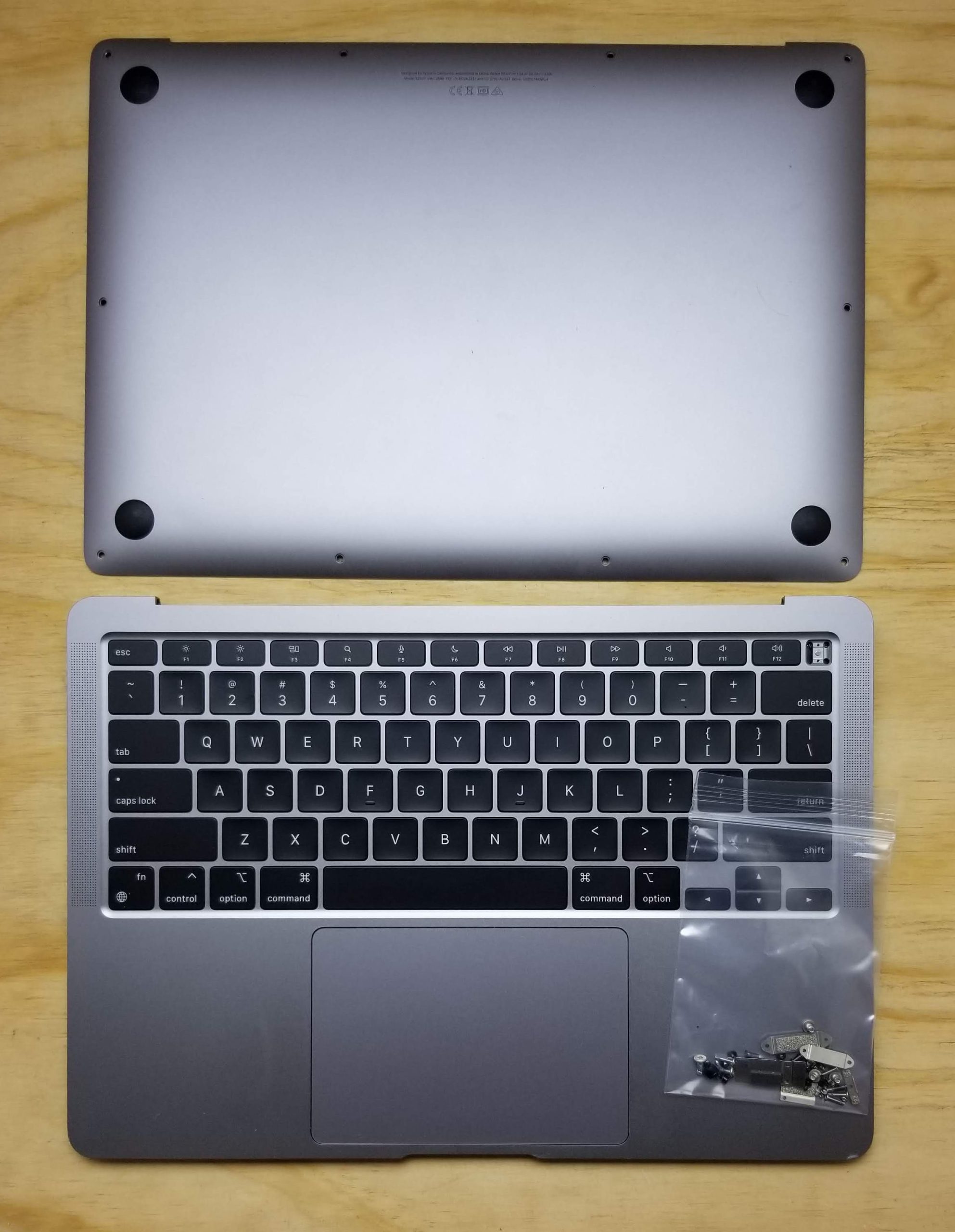 MacBook Air 13 A2337 M1 Gray Top Case Keyboard Touchpad Battery & more ...
