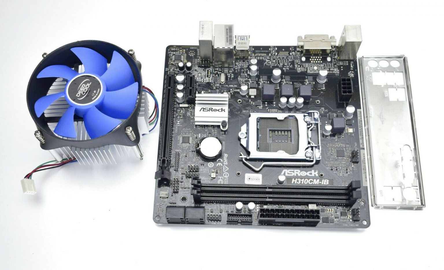 Asrock H310CM-IB Intel H310 1151 Micro ATX DDR4 Motherboard w/ CPU FAN ...